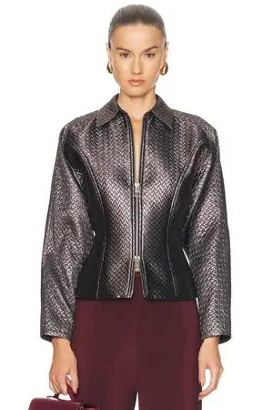 THE SEI Double Zip Fitted Jacket