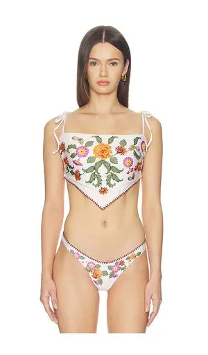 Agua Bendita Avorio Bikini Top - Bahia