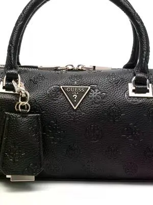Guess Cresidia Ii Embossed Top-handle Tote Bag - Black