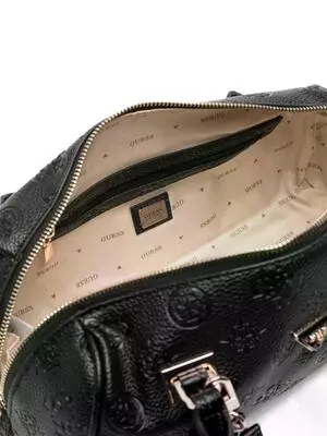 Guess Cresidia Ii Embossed Top-handle Tote Bag - Black