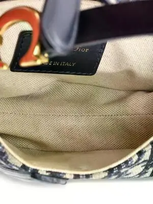 Dior Saddle Handbag Oblique Canvas Mini - Blue