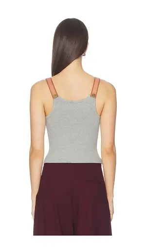 Monse Leather Strap Tank Top