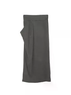 GDEL BY GAZE DE LIN Asymmetric-pocket Skirt - Grey