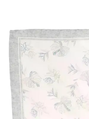 Eleventy Floral-print Pocket Square
