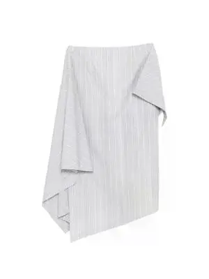 MOOHONG Striped Midi Skirt