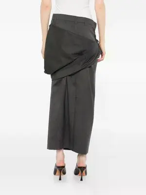 MOOHONG Layered Midi Skirt