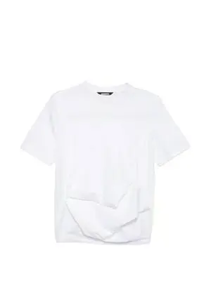 MOOHONG Front-draped T-shirt