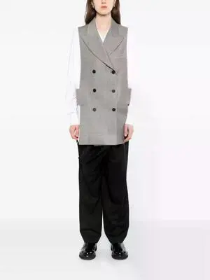 MOOHONG Double-breasted Waistcoat
