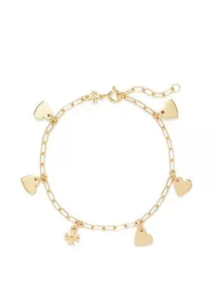 Tory Burch Curiosity Heart-charm Bracelet - Gold