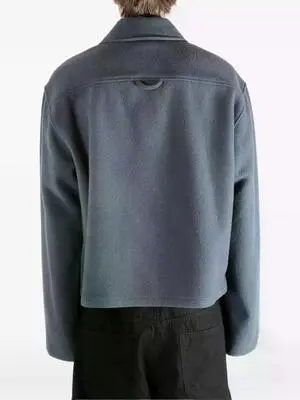 RIER Long-sleeve Polo Shirt - Grey