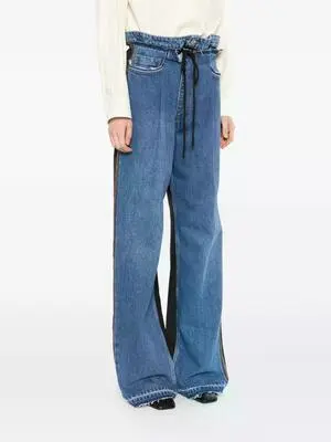 LITKOVSKA Pleated Wide-leg Jeans