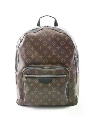 LOUIS VUITTON 2016 Monogram Macassar Josh Backpack - Brown