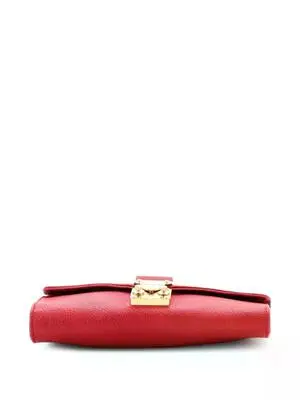 LOUIS VUITTON Saint Germain Pochette Monogram Empreinte Leather Shoulder Bag - Red
