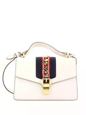 Gucci Sylvie Small Shoulder Bag - White