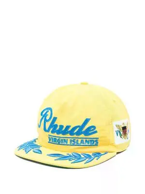Rhude Embroidered Cap - Yellow