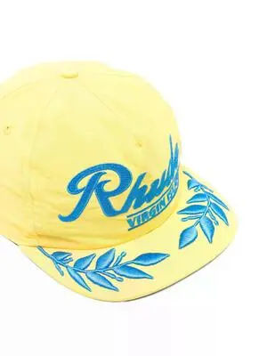Rhude Embroidered Cap - Yellow