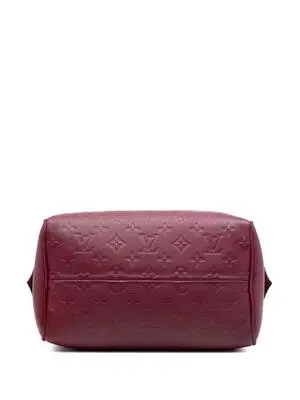 LOUIS VUITTON Monogram Empreinte Speedy Bandouliere 25 Satchel - Red