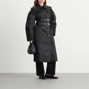 GANNI Duchesse Nylon Trenchcoat