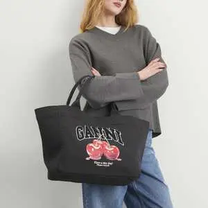 GANNI Medium Trapeze Shopper Tote