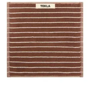 TEKLA Wash Cloth - Rust Stripes