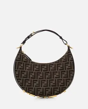 Fendi Graphy Jacquard Ff Shoulder Bag - Brown
