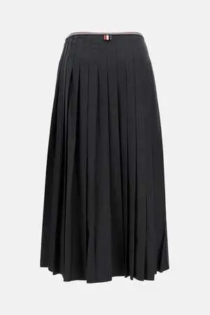 Thom Browne Midi Pleated Skirt