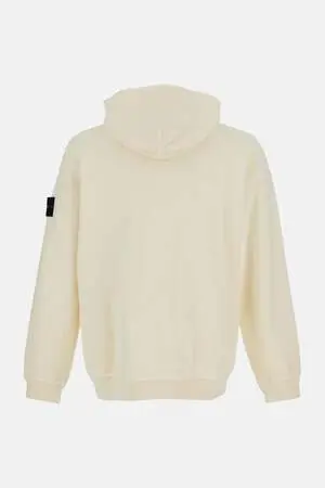 Stone Island Diagonal Organic Cotton Fleece Hoodie