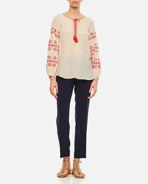 Alberto Biani Cigarette-cut Trousers - Blue