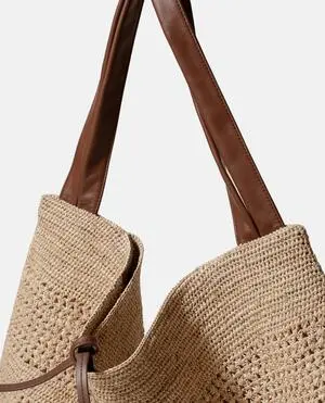 Hereu Cador Raffia Shopping Bag