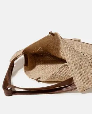 Hereu Cador Raffia Shopping Bag