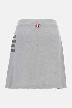 Thom Browne Pleated Milano Stitch Knit Skirt