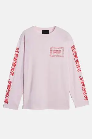 Simone Rocha Long Sleeve Top With Graphic Print