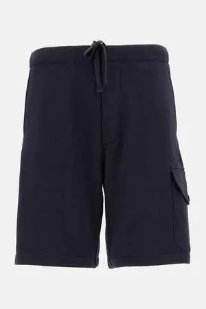 C.P. COMPANY Fleece Cargo Shorts - Blue