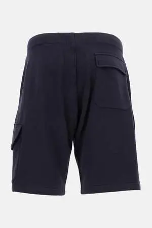 C.P. COMPANY Fleece Cargo Shorts - Blue