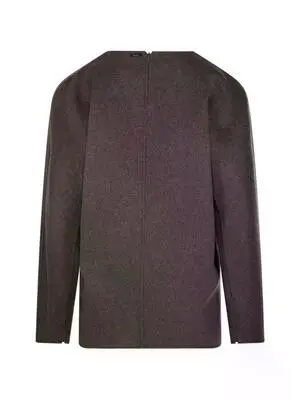 Max Mara V-neck Wool Blouse