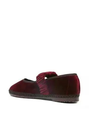 FLABELUS Mafalda Ruffled-strap Ballet Flats