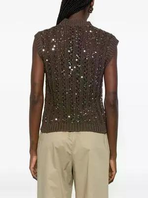 Peserico Sequin-embellished Vest