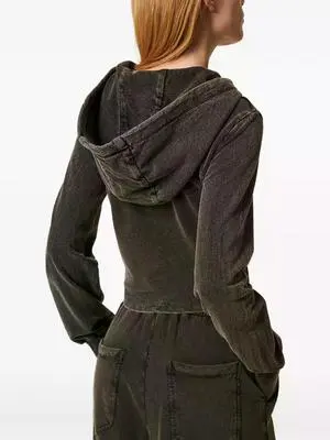 TWINSET Long Sleeve Cropped Hoodie