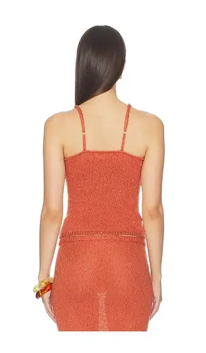 ASTA RESORT Carolina Camisole With Sequin Detailing - Orange