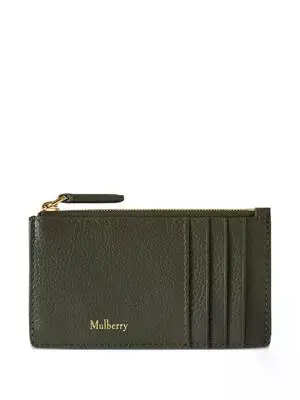 Mulberry Zip-up Card Holder - Green