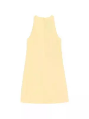 Valentino Garavani Rhinestone-embroidered Bow-detail Mini Dress - Yellow