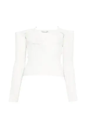 Christopher Esber Long-sleeve Top - White