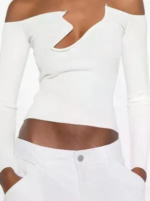 Christopher Esber Long-sleeve Top - White