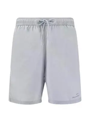 Paul & Shark Logo-embroidered Swim Shorts - Grey