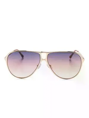 Isabel Marant Metal-frame Pilot Sunglasses - Gold