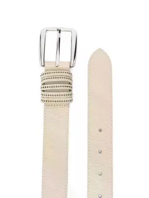 Peserico Textured-leather Belt