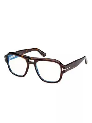 TOM FORD Tortoiseshell Pilot Frame Glasses