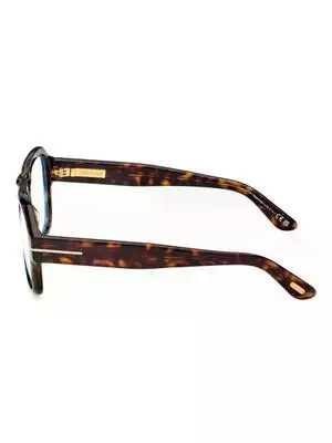 TOM FORD Tortoiseshell Pilot Frame Glasses