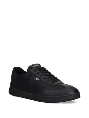 Emporio Armani Logo-plaque Panelled Sneakers