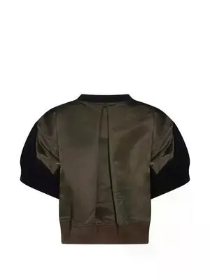 Sacai Panelled Short-sleeve Sweater